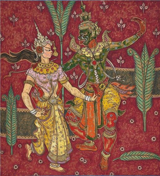 Abdulrahim Apabhai Almelkar | A Scene from the Ramayana | MutualArt