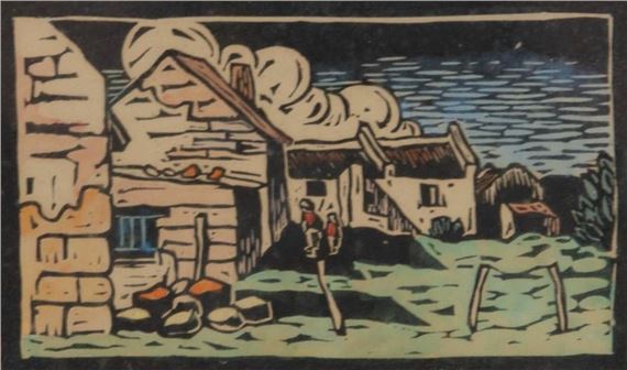 Gregoire Johannes Boonzaier | Farm Buildings and Figures | MutualArt