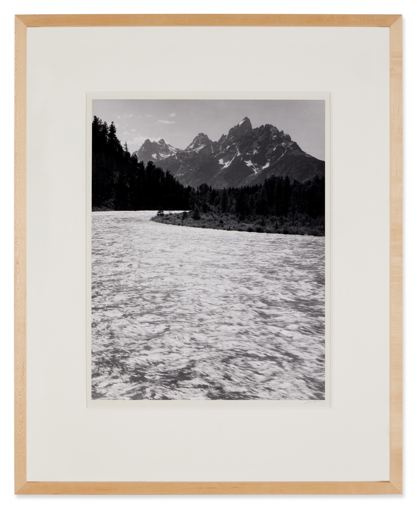 Ansel Adams | The Snake River & the Tetons, Grand Teton National Park ...