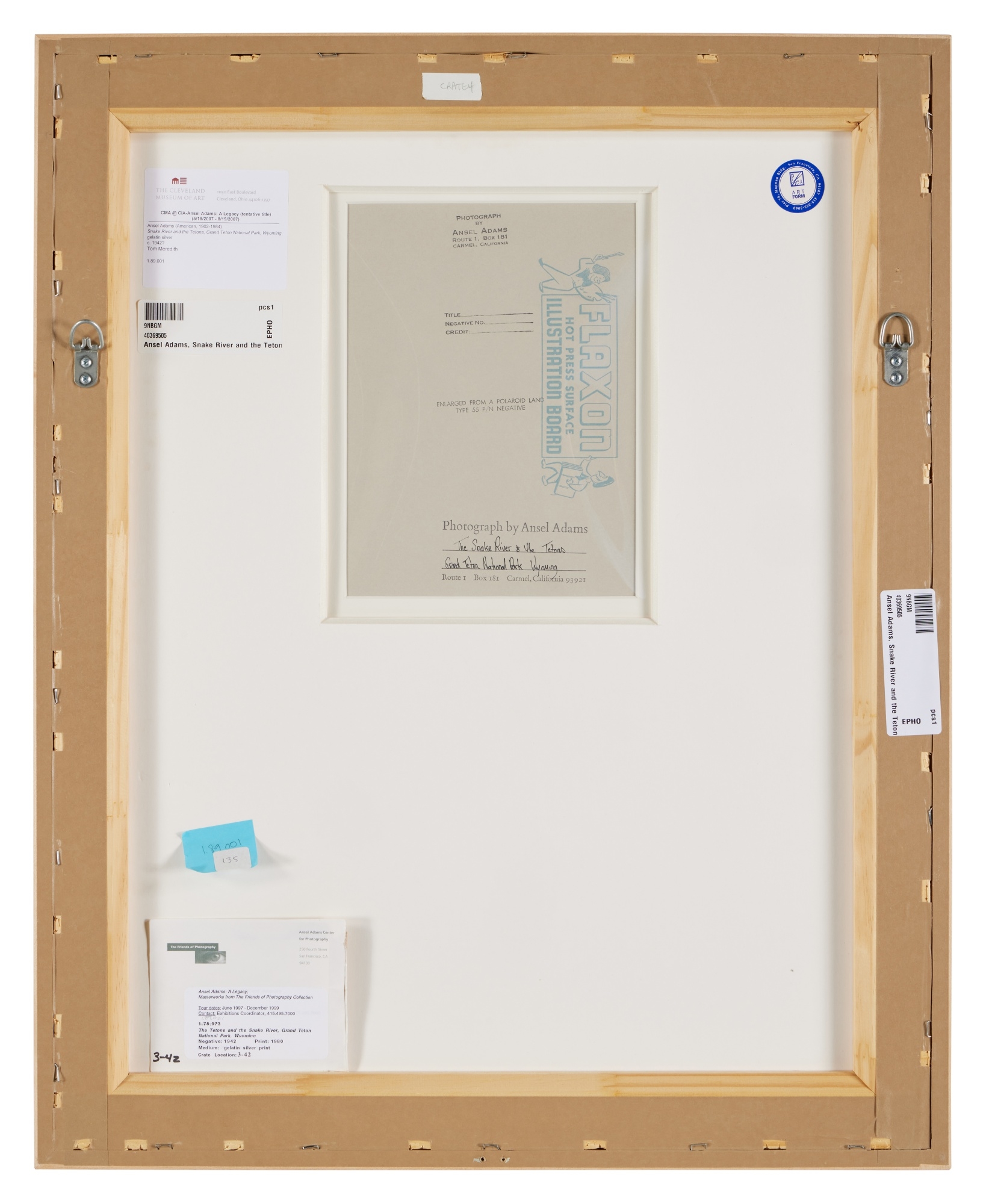 Ansel Adams | The Snake River & the Tetons, Grand Teton National Park ...