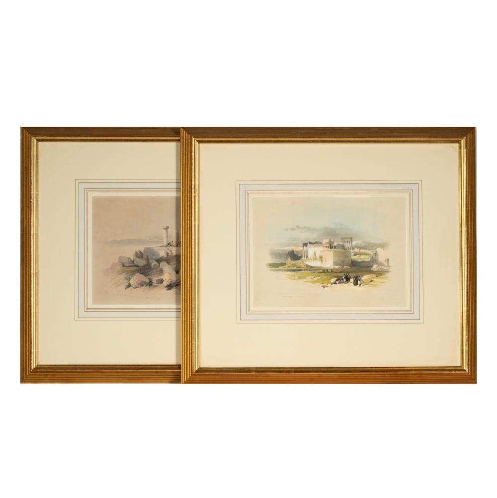 David Roberts | General View Of The Ruins of Luxor, From The Nile ...