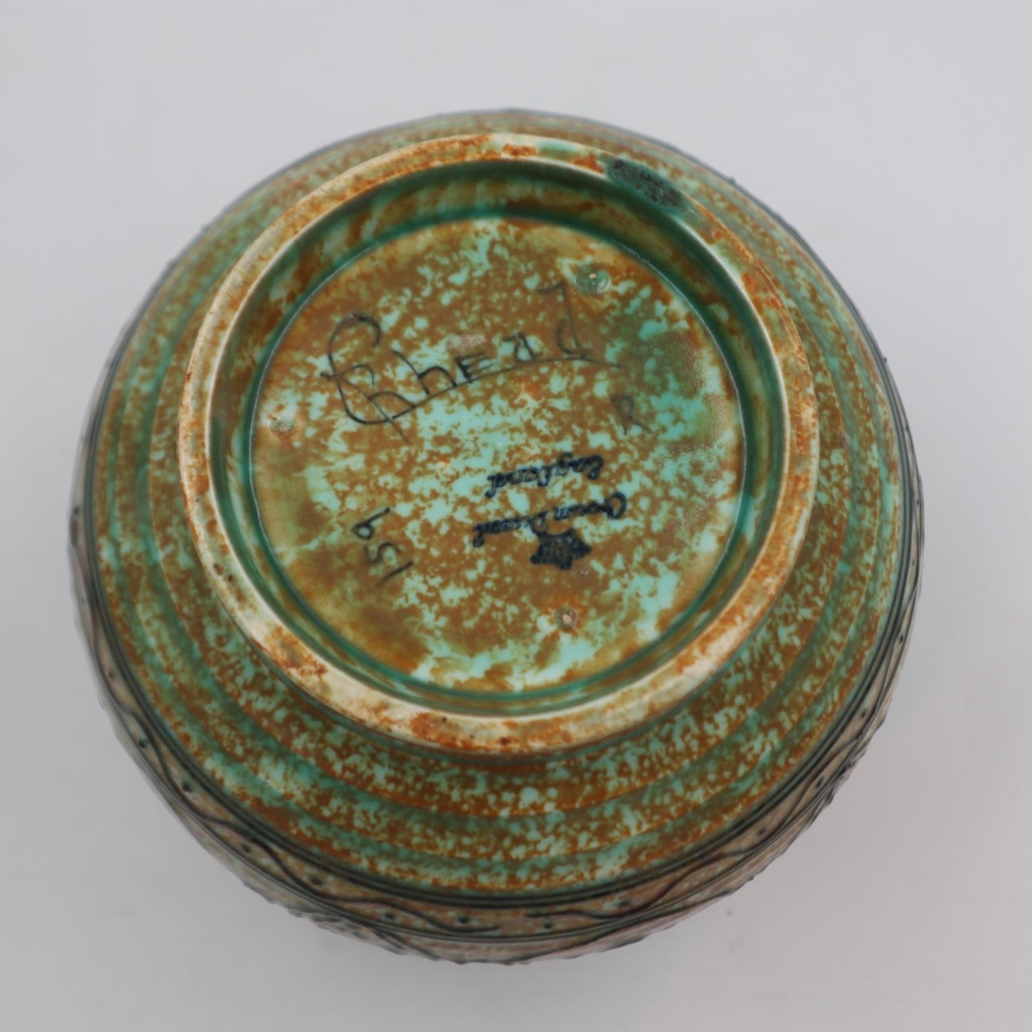 Charlotte Rhead | Charlotte Rhead Crown Ducal ribbed vase .cm in height ...