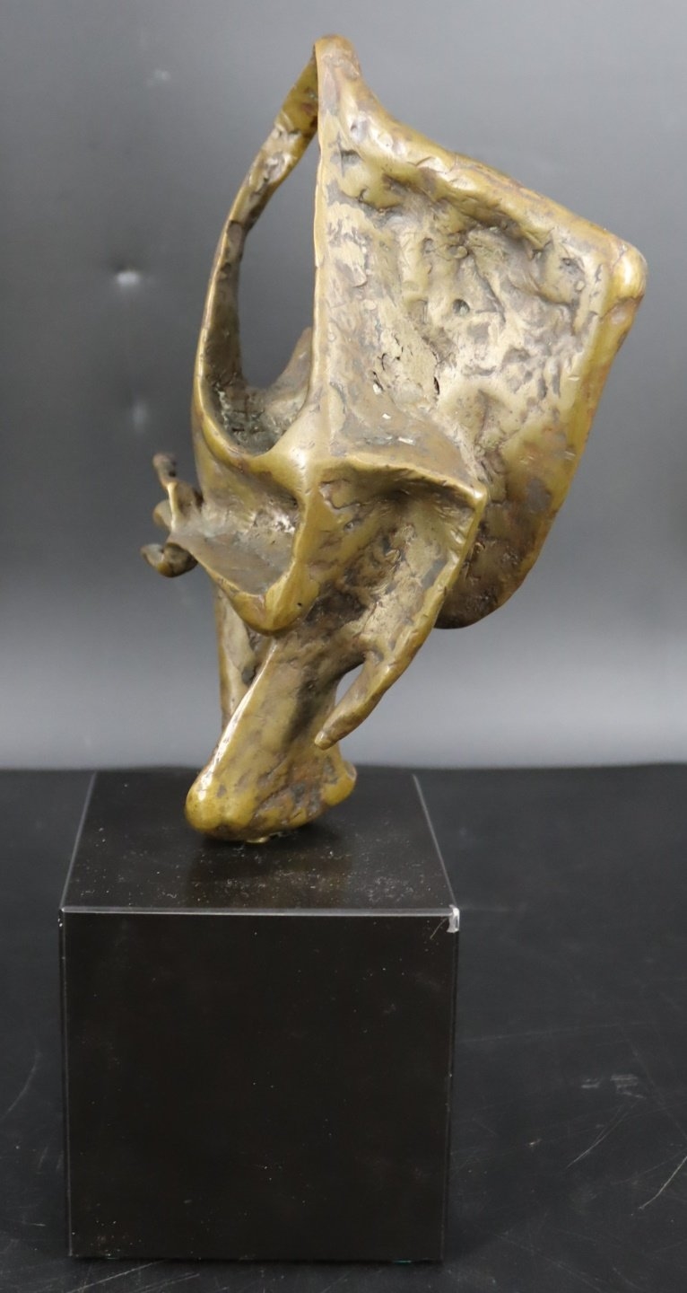 HELENE TATERKA | Abstract bronze sculpture on stand (1901) | MutualArt