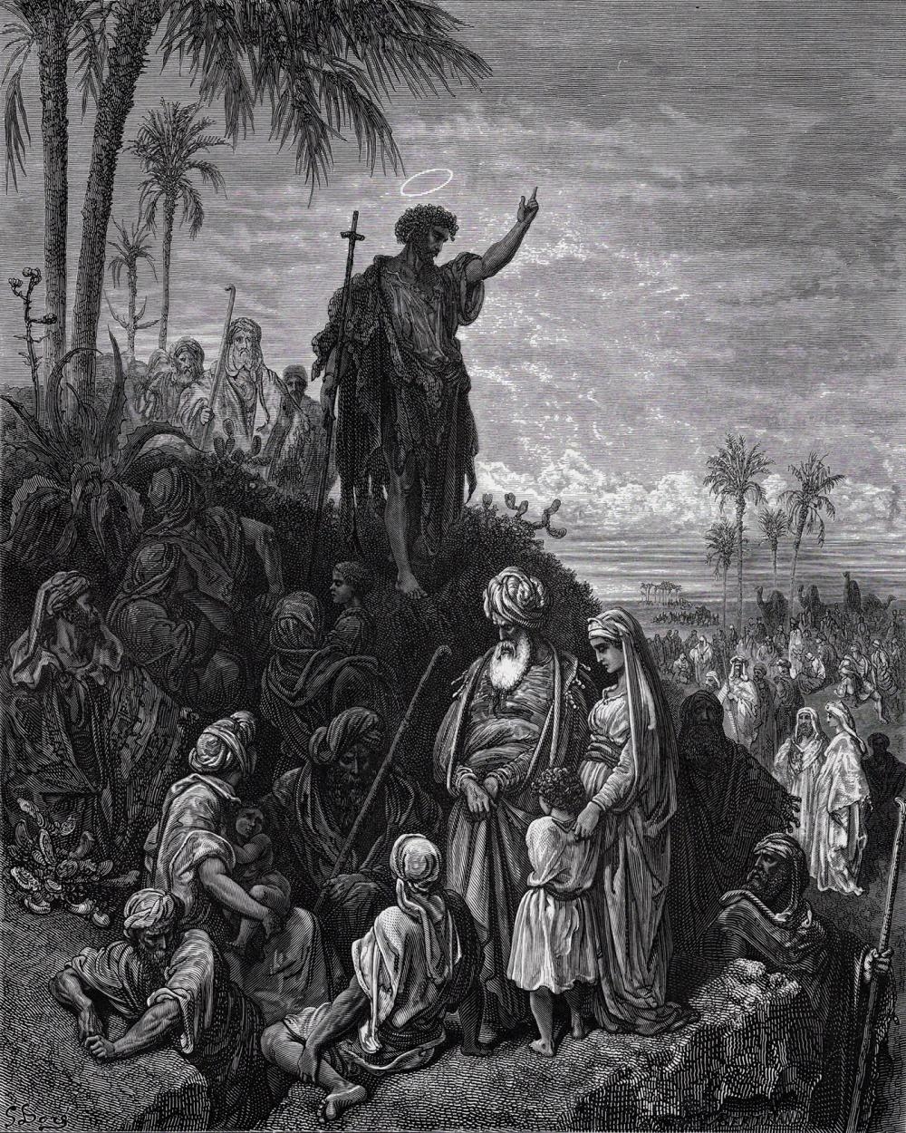 Gustave Doré | John the Baptist Preaching in the Wilderness (from Dore ...