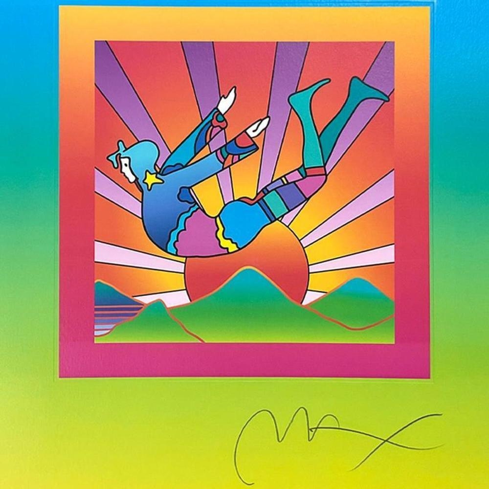 Peter Max | Peter Max, Cosmic Flyer With Sun on Blends Ver II Framed ...
