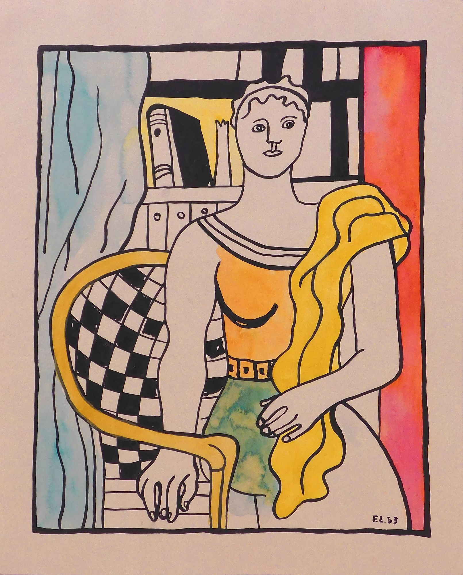 Fernand Léger | Femme assise (1953) | MutualArt