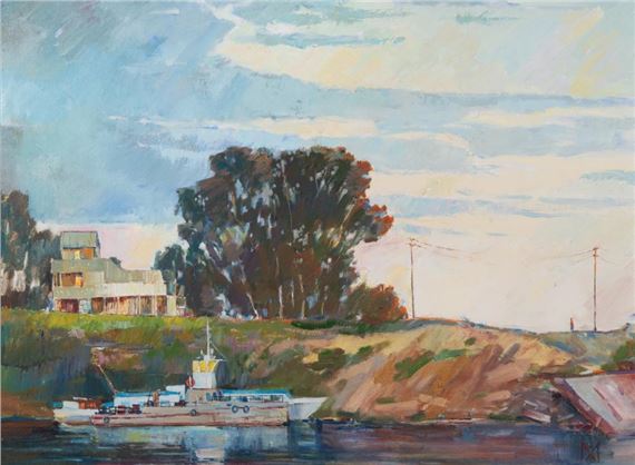 Mary Batmanyan | Boat on a River | MutualArt