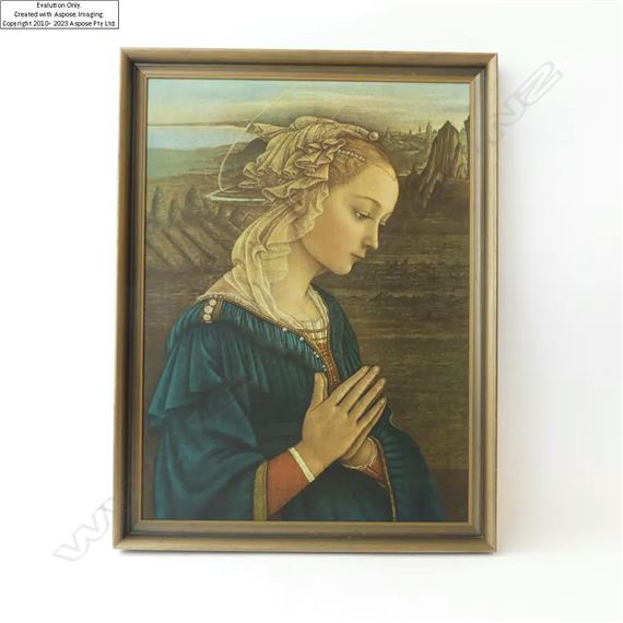 Fra Filippo Lippi | VINTAGE FRA FILIPPO LIPPI PRINT OF THE MADONNA ...