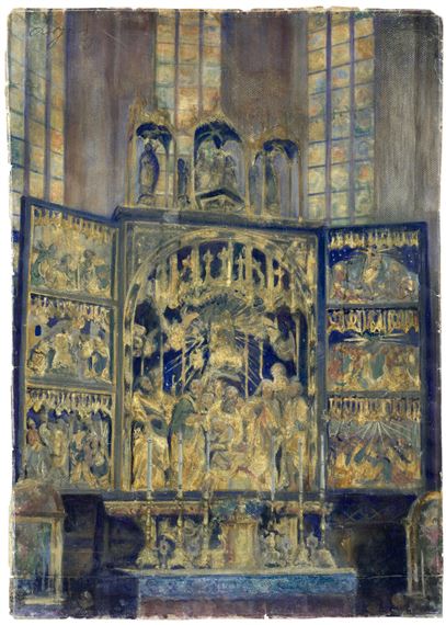 Leon Wyczolkowski | High Altarpiece by Veit Stoss (Wit Stwosz) in St ...
