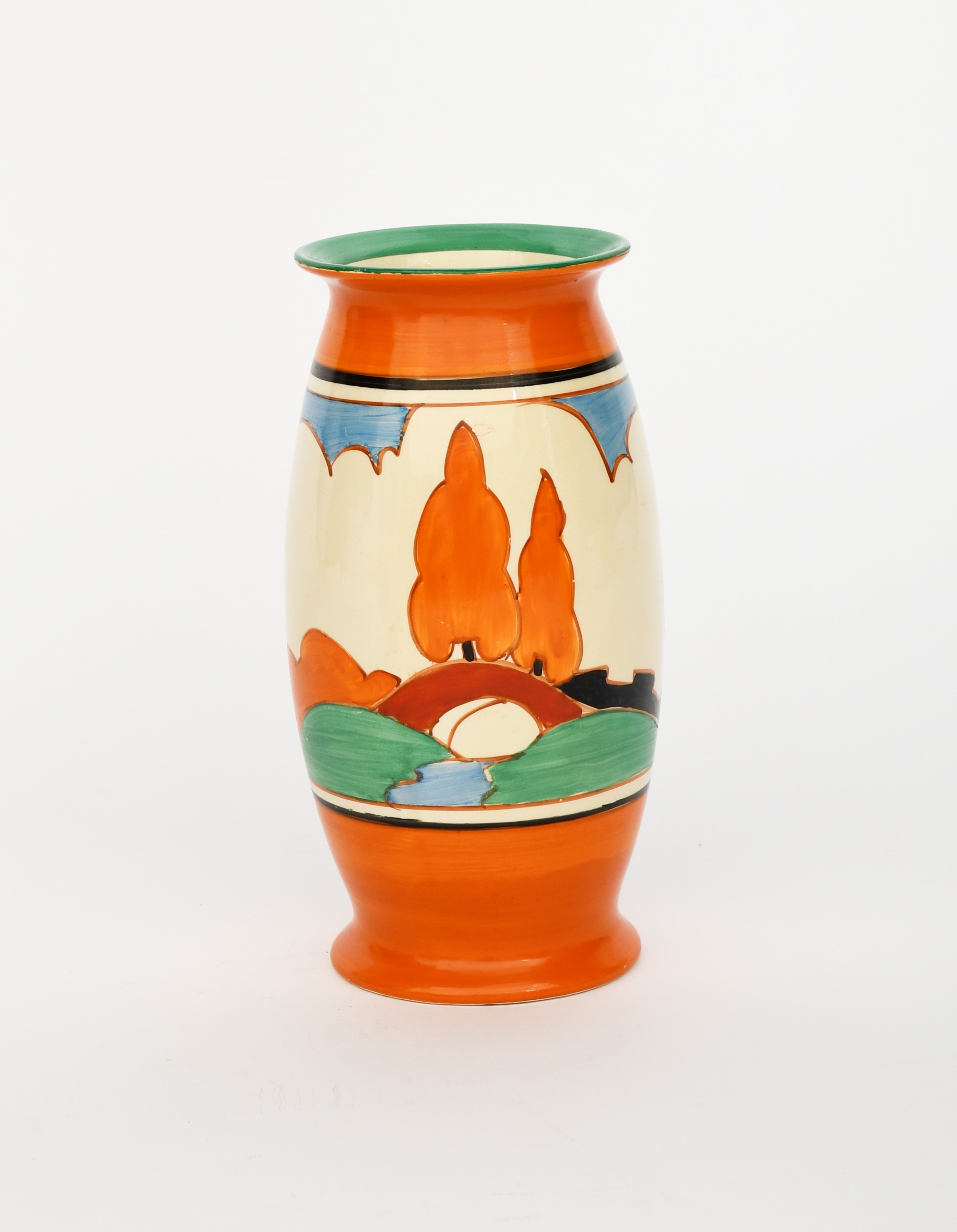 Clarice Cliff | Kew' a Clarice Cliff Bizarre vase | MutualArt