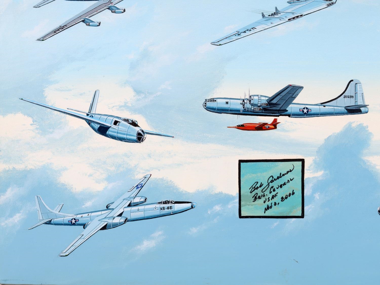Raymond Waddey | RAY WADDEY PAINTING USAF 60s EXPERIMENTAL AIRCRAFT ...