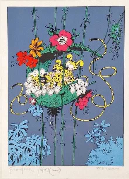 Andre Franquin | FRANQUIN The Marsupilami Silkscreen print numbered and ...