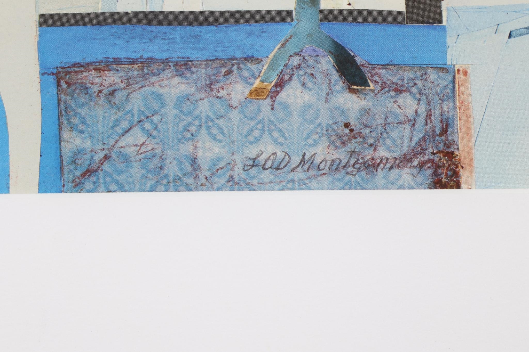 Loran A. D. Montgomery | Modernist collage with figures | MutualArt