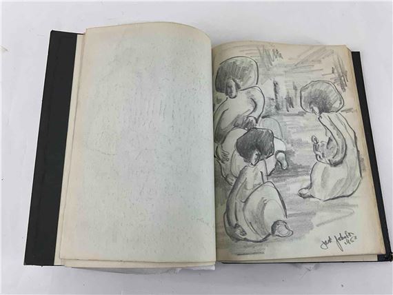 Jack Johnson | Sketchbook of artist Jack Johnson (Circa 1950s) | MutualArt