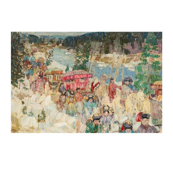 Leon Gaspard | Leon Shulman Gaspard (1882-1964): Mongolian Procession ...