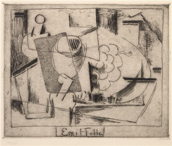 Emil Filla | STILL LIFE WITH GRAPES | MutualArt