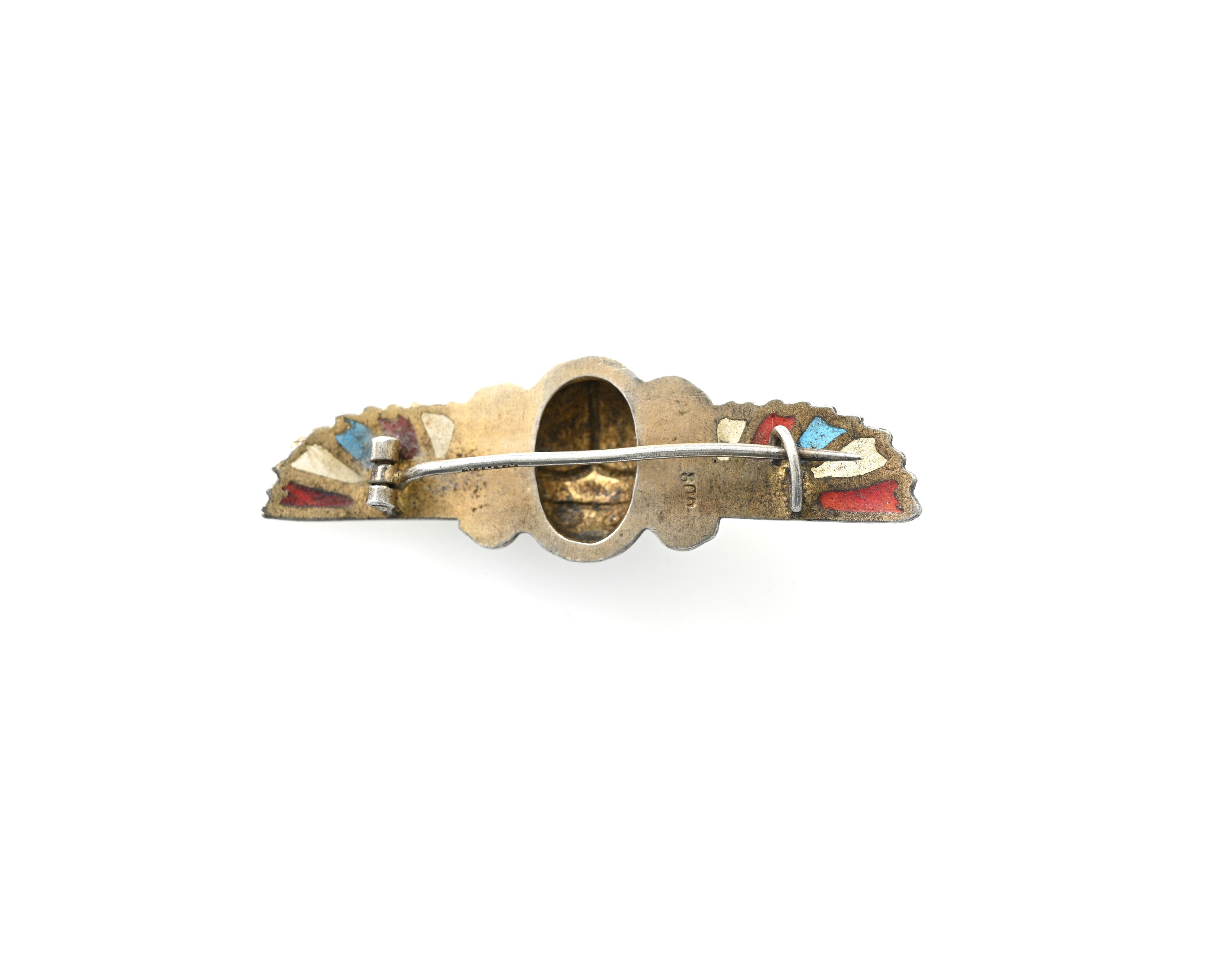 Jugendstil | A Jugendstil silver gilt and enamelled brooch | MutualArt