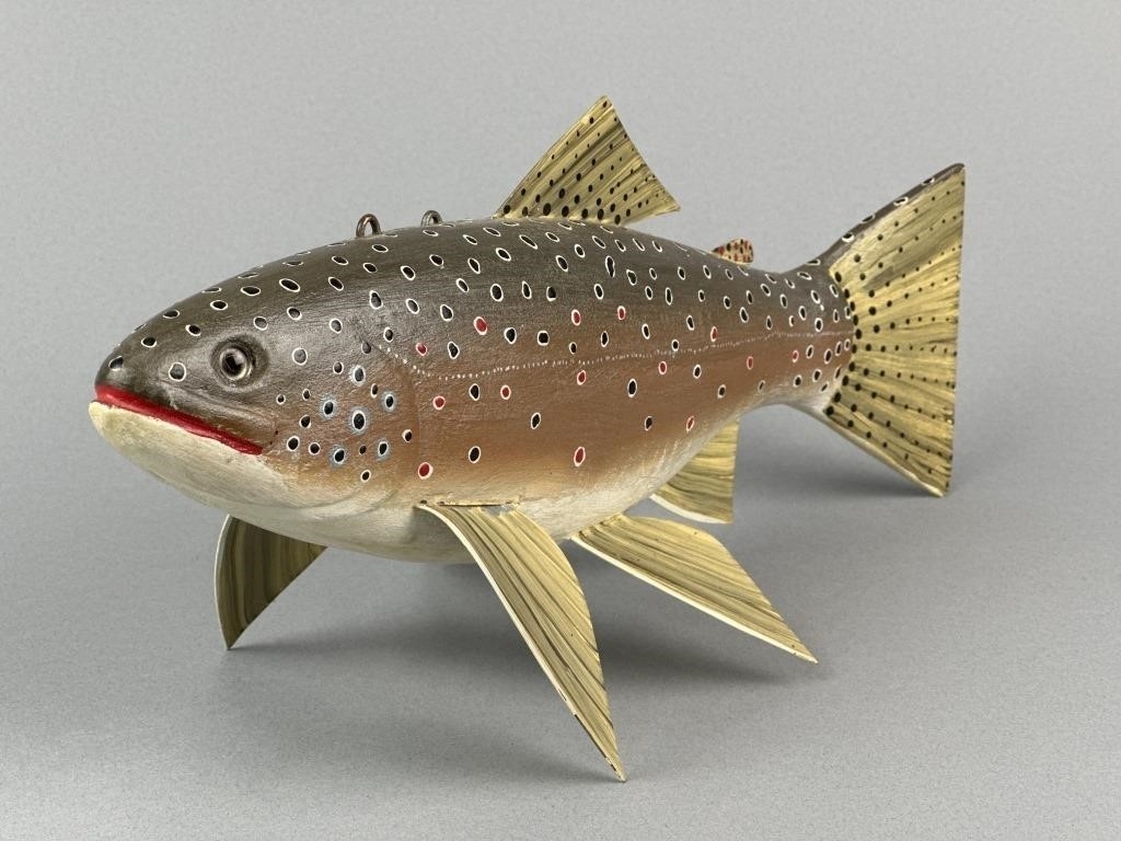 Gerald Finch | Hand Carved Brown Trout | MutualArt