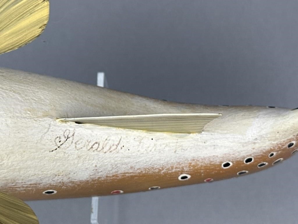 Gerald Finch | Hand Carved Brown Trout | MutualArt