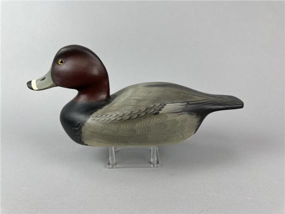Virgil Lashbrook | Redhead Drake Duck Decoy | MutualArt
