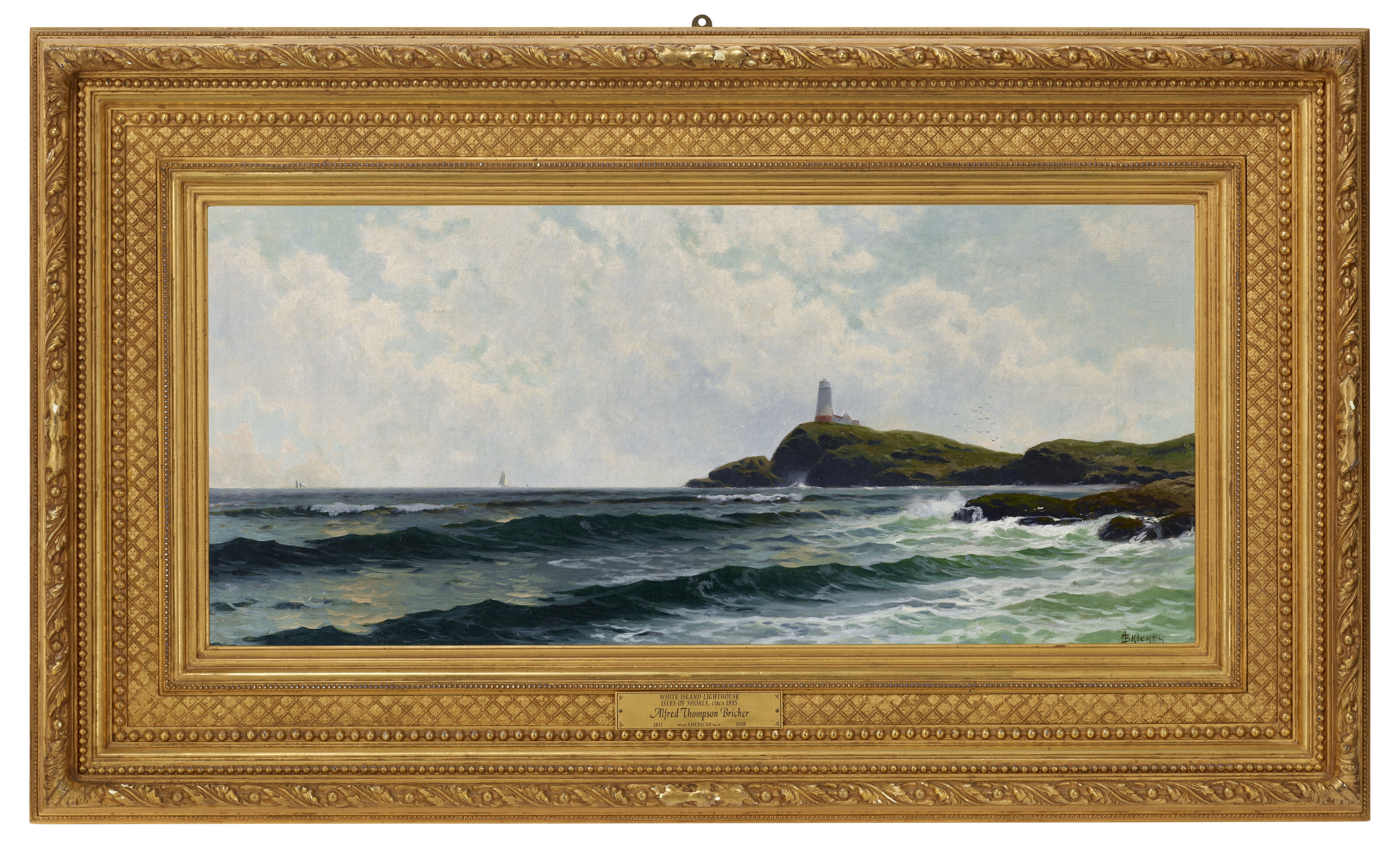 Alfred Thompson Bricher | Lighthouse by the Sea | MutualArt