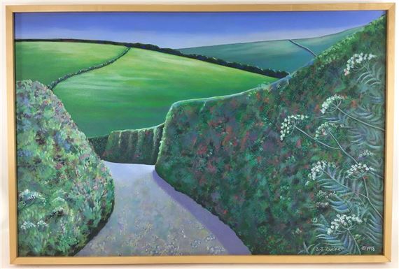 Barbara J. Zucker | Cornwall Series:Road in the Hedges (1998) | MutualArt