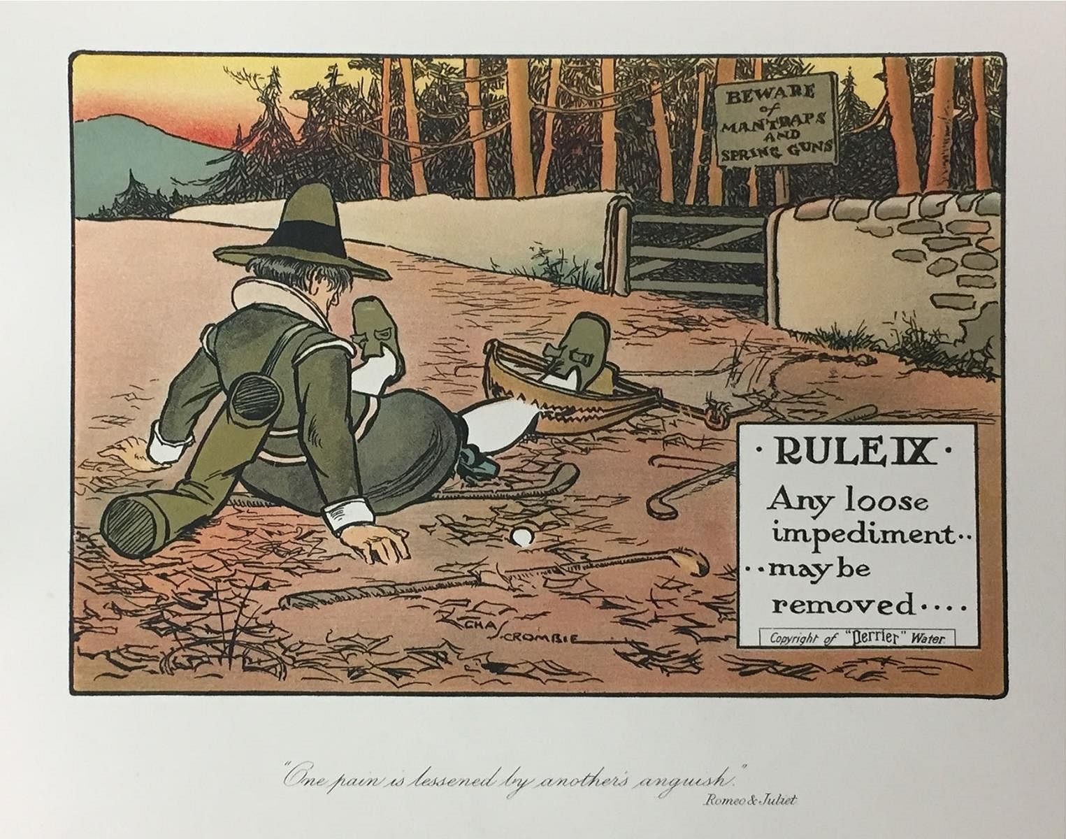 Charles Crombie | Chas Crombie - The Rules of Golf IX (Circa 1905 ...