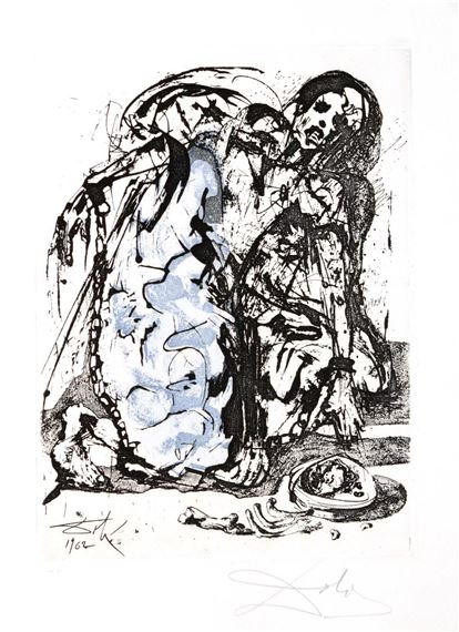 Salvador Dalí | Salvador Dali - Figure in Chains (1975) | MutualArt