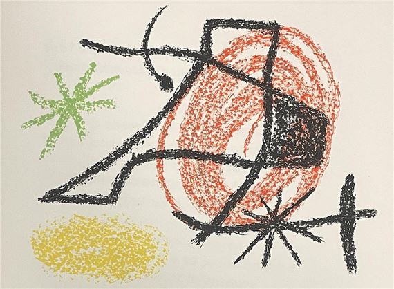 Joan Miró | Joan Miro - Plate 9 (1967) | MutualArt