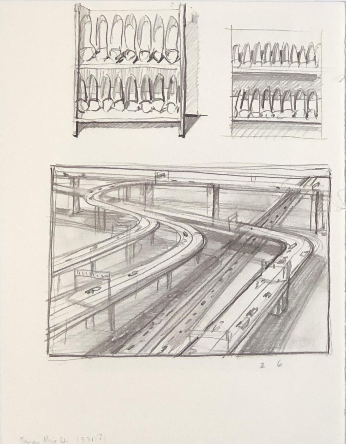 Wayne Thiebaud | Wayne Thiebaud - Sketchbook 27 (1987) | MutualArt