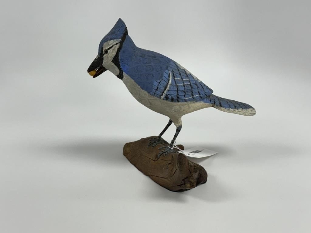 Ray Smith | Blue Jay Bird Carving by Ray Smith 1983 (1983) | MutualArt
