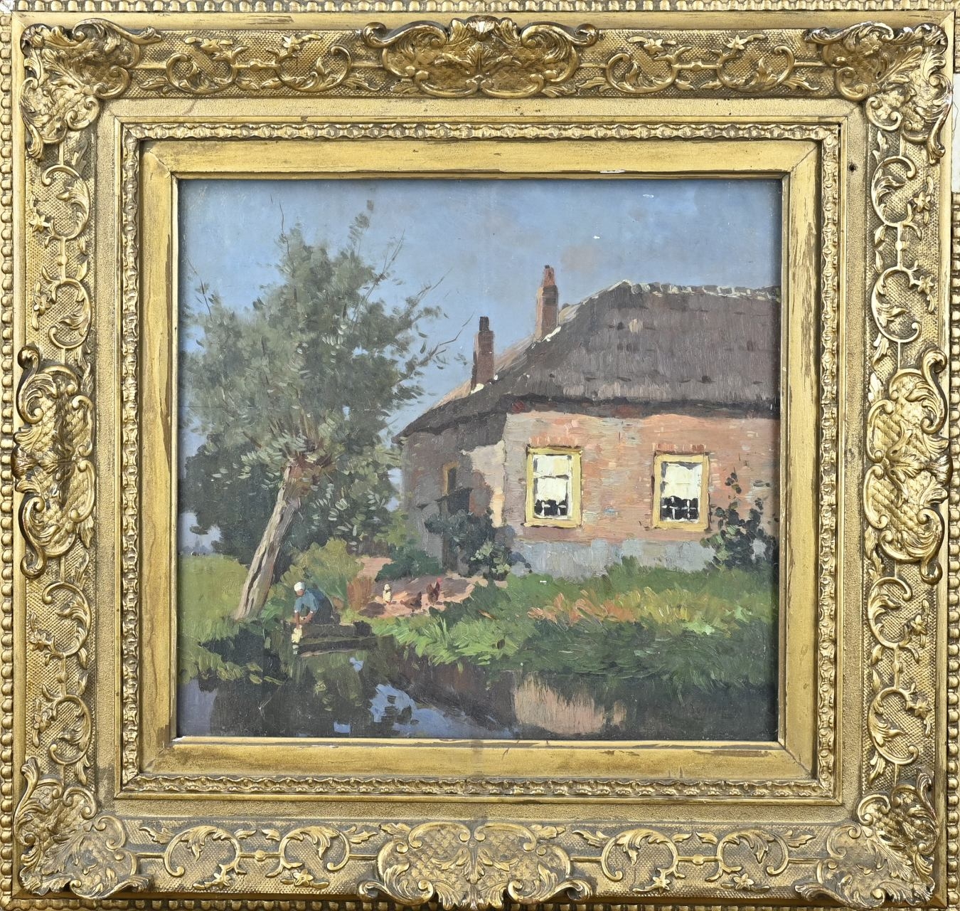 Hermanus Charles Christiaan Bogman | CHATTING ON THE INNER-COURT | MutualArt