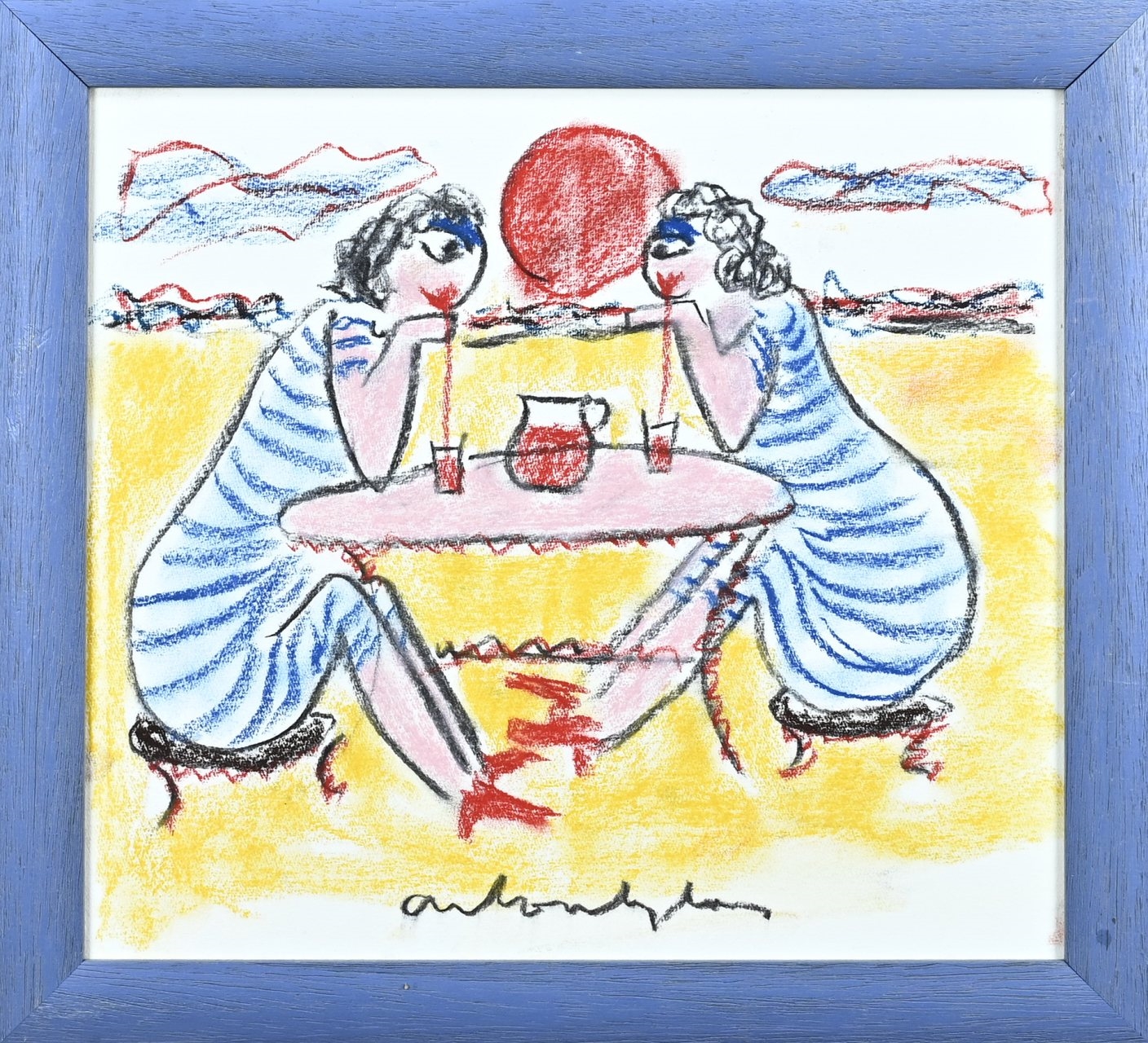 Anton Heyboer | Anton Heyboer. 1924 - 2005. Twee dames op strand ...