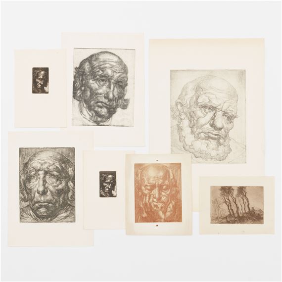 Edmond van Dooren | A varied set of graphic work depicting portraits ...