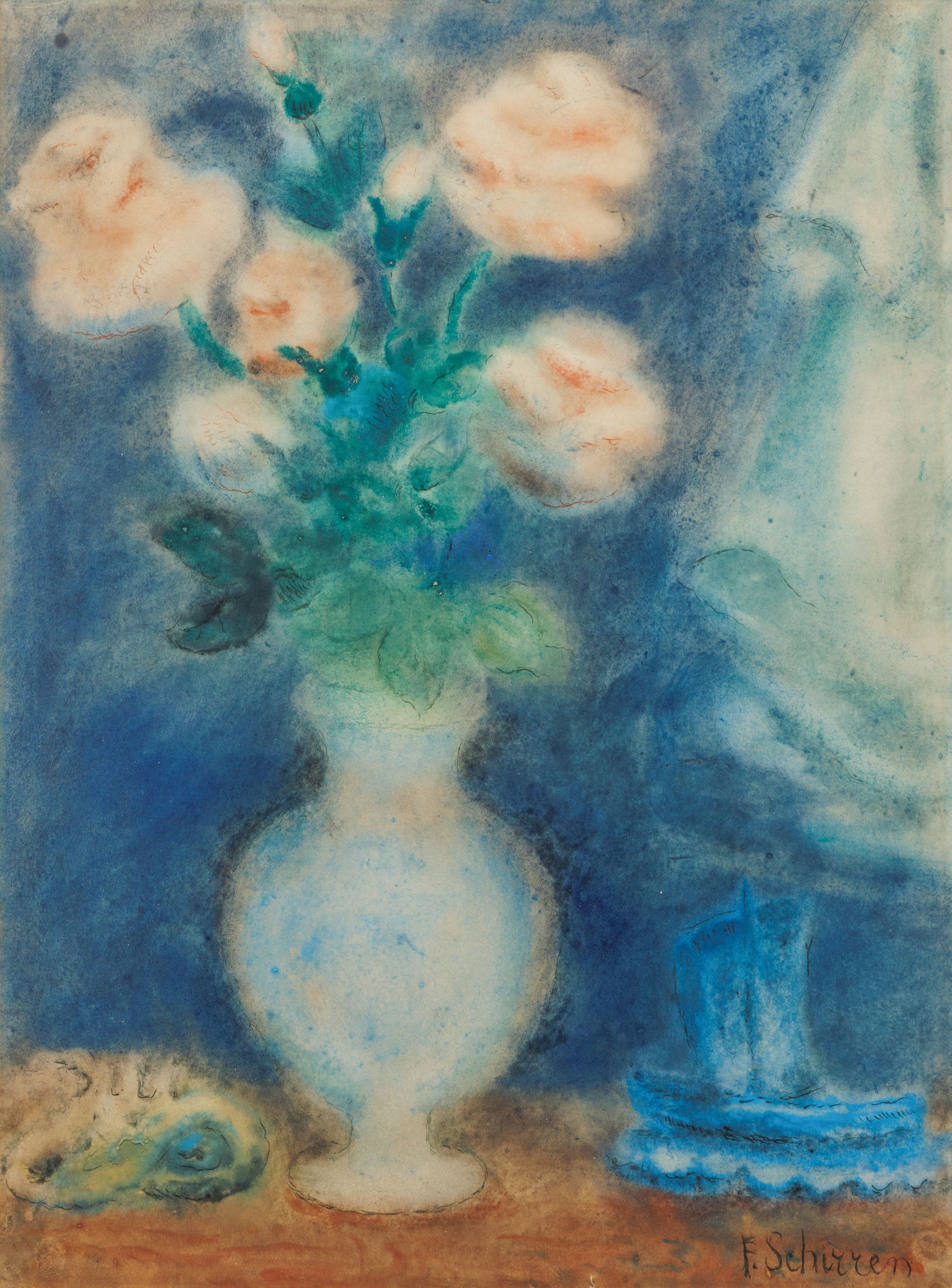 Ferdinand Schirren | Flower still life | MutualArt