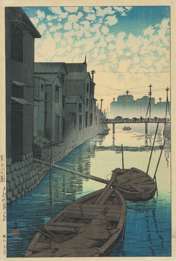 Hasui Kawase | Morning at Daikon-gashi from TWENTY VIEWS OF TOKYO (1927 ...