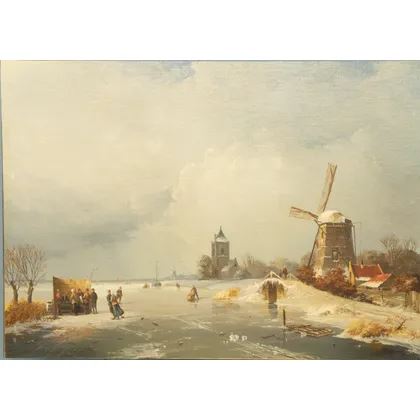 Albert Herkelman | IJsvermaak met koek en zopie | MutualArt