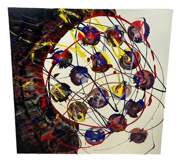 Kevin Sharkey | : A LARGE ABSTRACT OIL PAINTING ON CANVAS (2007 ...