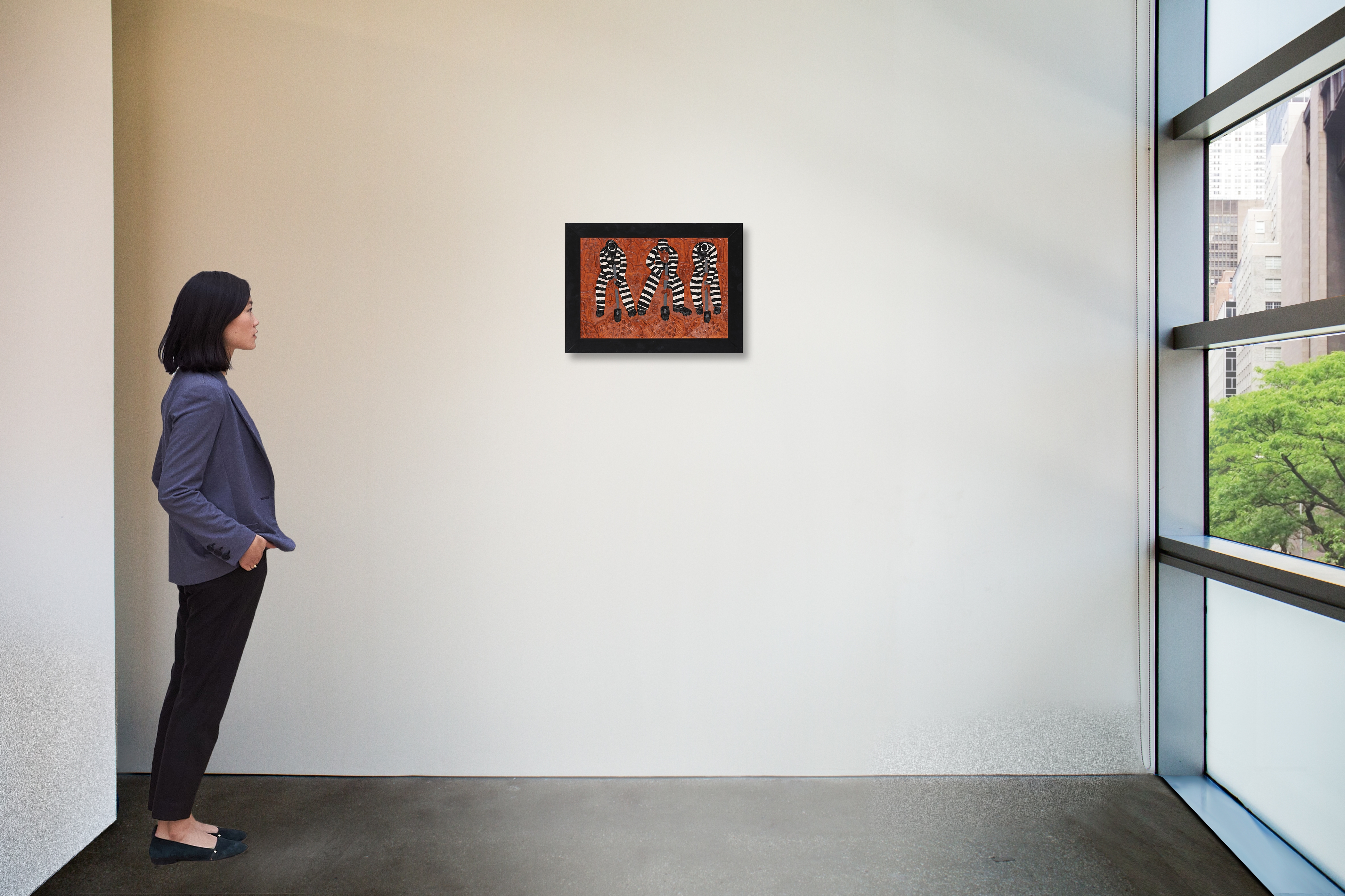 Winfred Rembert | Untitled (Three on the Chain Gang) | MutualArt