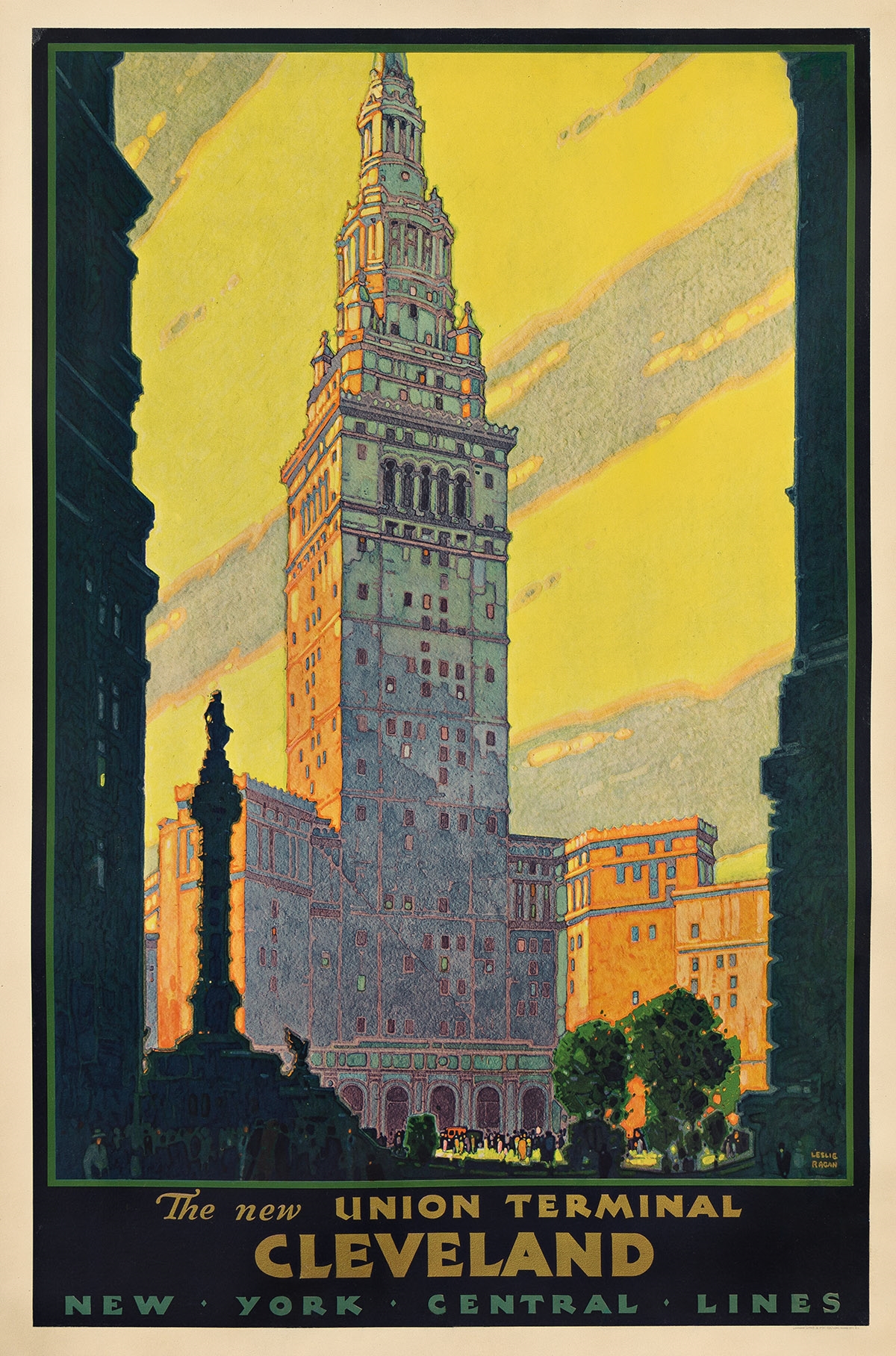 Leslie Darrell Ragan | THE NEW UNION TERMINAL / CLEVELAND. 1930 (1930 ...