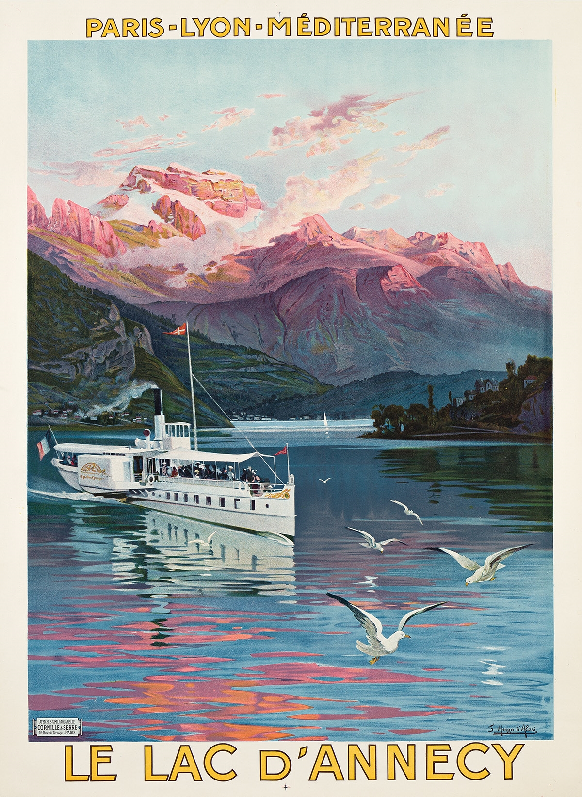 Frederic Hugo d'Alési | LE LAC D'ANNECY. Circa 1900 (Circa 1900 ...