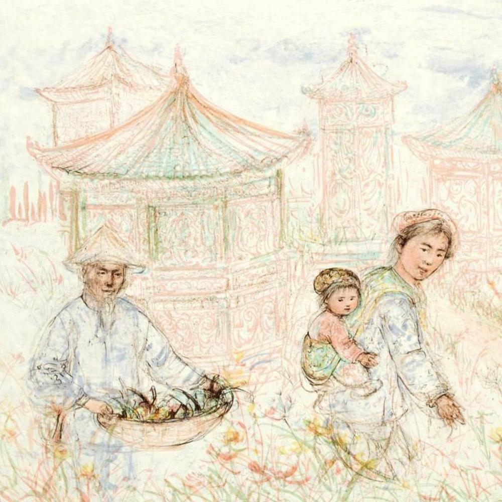 Edna Hibel | Then and Now Limited Edition Lithograph by Edna Hibel ...