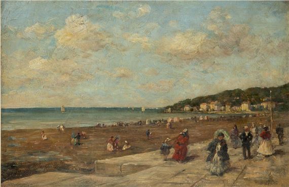 Eugène Louis Boudin | Seaside, Cannes | MutualArt