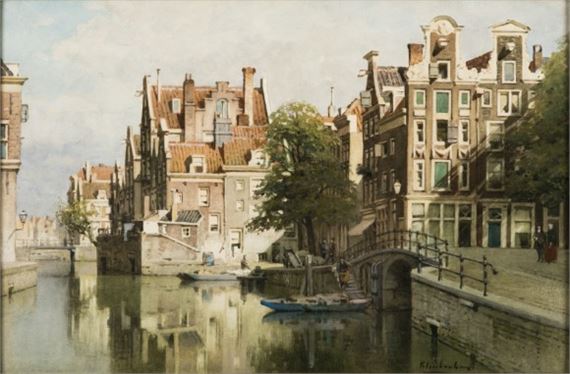 Johannes Christiaan Karel Klinkenberg | Dutch Canal Scene | MutualArt