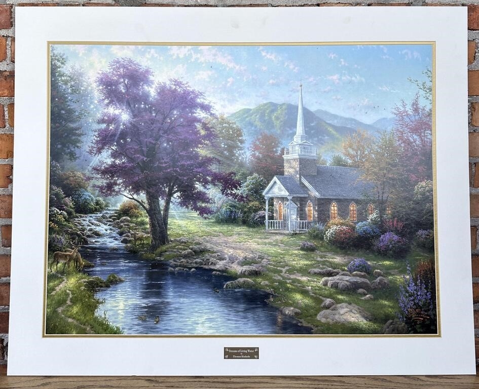 Thomas Kinkade | Thomas Kinkade Streams Of Living Water Print | MutualArt