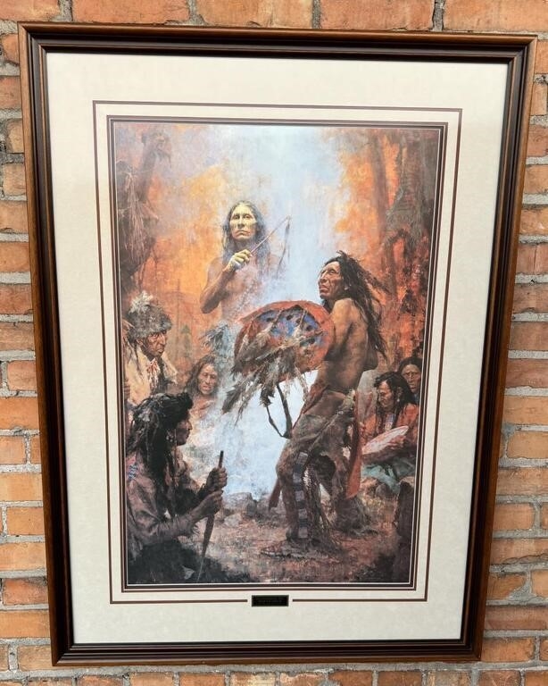 Howard Terpning | Crow Brave (1996) | MutualArt