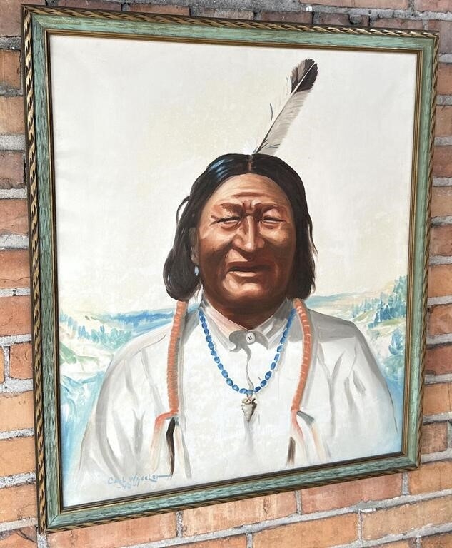 Dewitt Carlton Wheeler | Carl Wheeler Native American Indian Painting ...