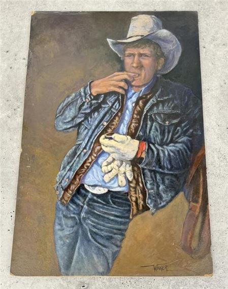 Ted Winger | Ted Winger Cowboy Painting | MutualArt