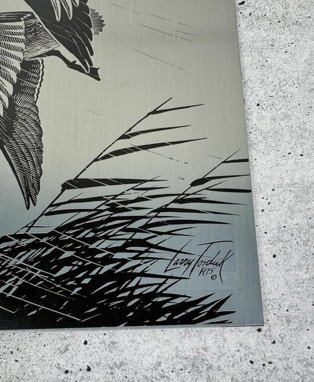 Larry Toschik | Larry Toschik Ducks Metal Etching Wall Sculpture (1975 ...