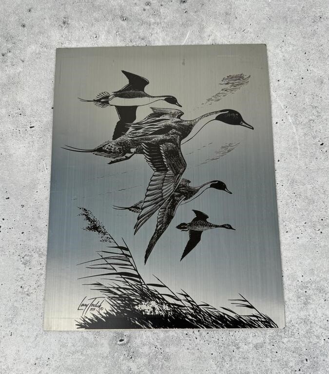 Larry Toschik | Larry Toschik Ducks Metal Etching Wall Sculpture (1975 ...